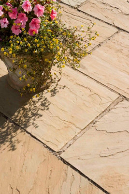 Indian Sandstone Sunset Buff - 600 x 600 x 22 Pack of 38