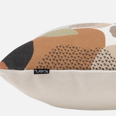 Indoor and Outdoor Muted Pebble Kyoto Set of 2 Waterproof Filled Cushion