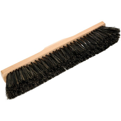 Indoor Broom Soft Bristle Sweeping Brush - Flexible Nylon & Natural ...