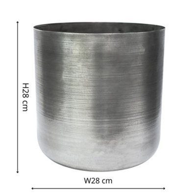 Indoor Chelsea Planter - Mild Steel - L28 x W28 x H28 cm - Pewter | DIY ...