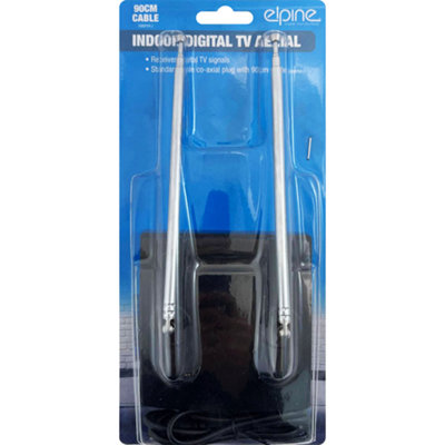 Indoor Digital Tv Aerial Digital Coaxial Plug Signal 90Cm Cable Home ...