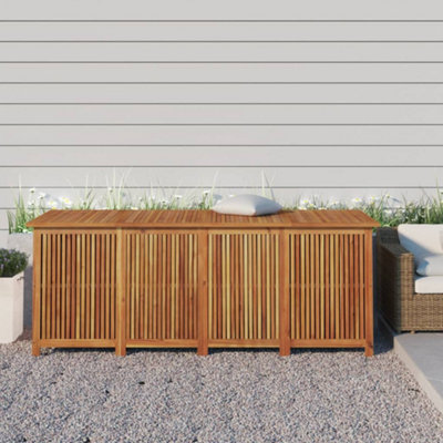 Indoor Outdoor Garden Storage Box 200x80x75 cm Solid Wood Acacia