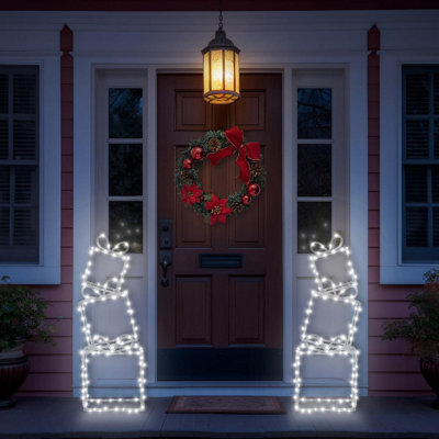 Indoor Outdoor Pre-Lit Christmas Present Stack Light Decoration with ...