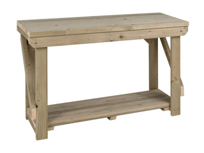 Indoor/outdoor workbench pressure treated station (H-90cm, D-64cm, L-90cm)