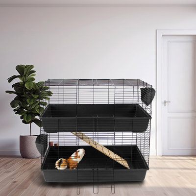 Buy Indoor Rabbit Hutch 2 Tier Cage Bunny Guinea Pig Small Pet House ...