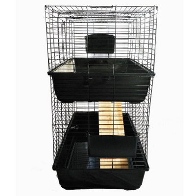 Buy Indoor Rabbit Hutch 2 Tier Cage Bunny Guinea Pig Small Pet House ...