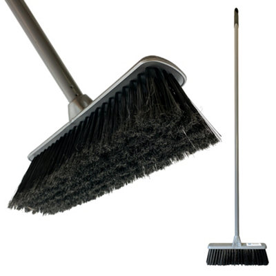 Indoor Soft Sweeping Broom - Silver | DIY at B&Q