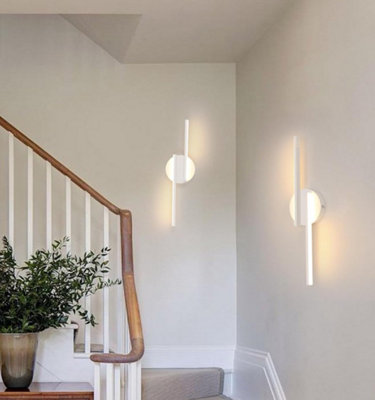 Indoor Wall Light LED Warm Light 6 W White Finish