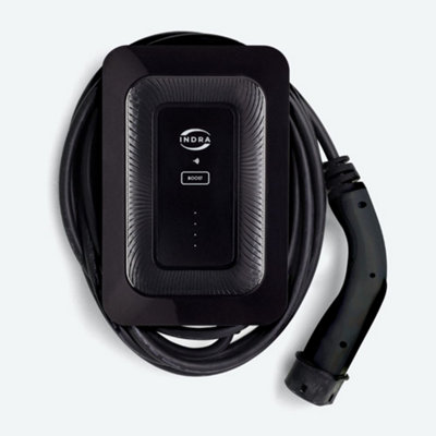 Indra Smart LUX Symphony Black EV Charger 7.4kW, 6m Tethered Cable ...