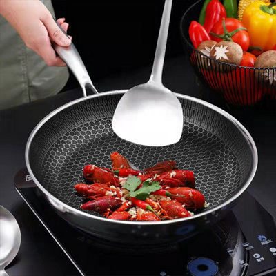 Induction Frying Pan Stainless Steel Non Stick Cookware 30cm