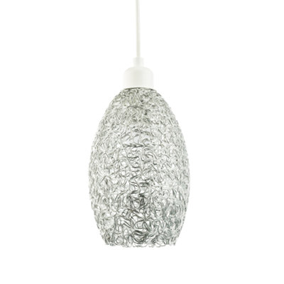 Industrial and Contemporary Twisted Wire Mesh Metal Light Shade in ...