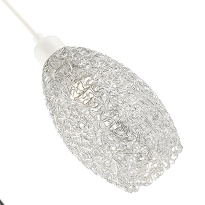 Industrial and Contemporary Twisted Wire Mesh Metal Light Shade in ...