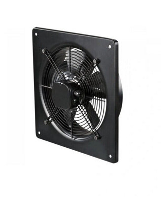 Industrial Axial Plated Extractor Fan 250mm Metal Commercial | DIY at B&Q