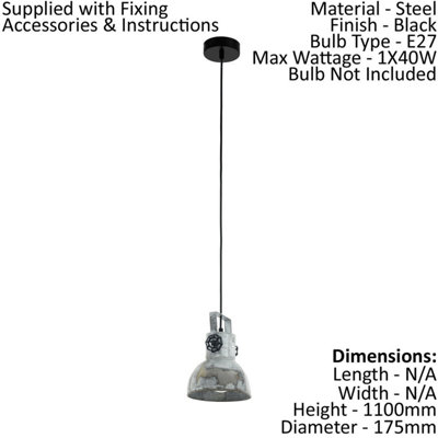 Industrial Ceiling Pendant Light with Matching Wall Lights in Raw Steel ...