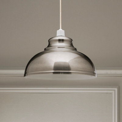Industrial Hanging Pendants Non Electric Light Shades in Pewter ...