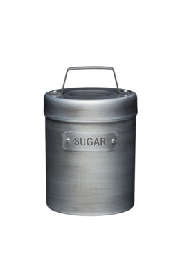 Industrial Kitchen Vintage-Style Metal Sugar Container