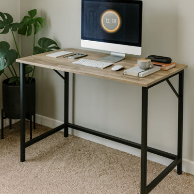 Industrial Large 120CM Wide Computer Desk For Home Office Workstation