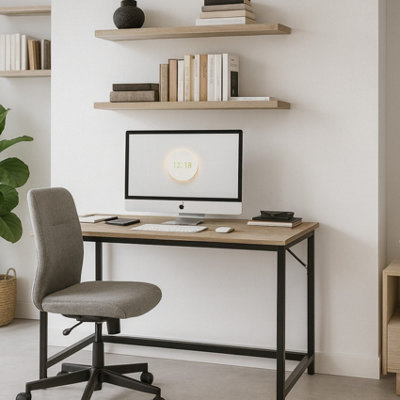 Industrial Large 120CM Wide Computer Desk For Home Office Workstation