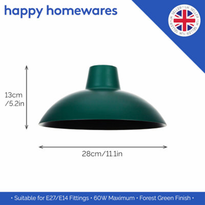 Industrial Retro Designed Matt Forest Green Curved Metal Ceiling ...