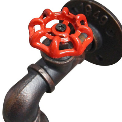 Industrial Single Head Rustic Water Pipe Wall Light Fixture M0024