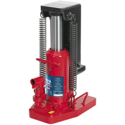 Industrial Toe Lift Bottle Jack - 10 Tonne Toe Capacity - 14 Tonne Head ...