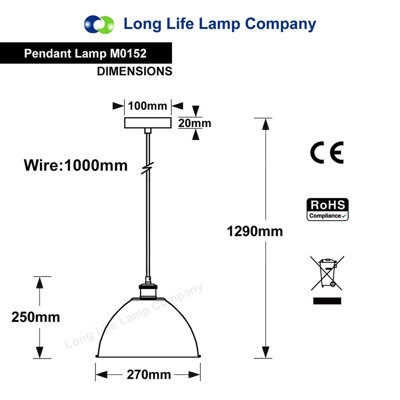 Industrial Vintage Brass Ceiling Pendant Light M0152