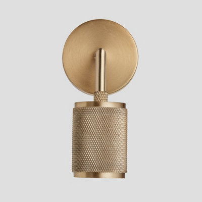 Industville Knurled Edison Wall Light, Brass