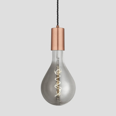 Industville Sleek Large Edison Pendant, 1 Wire, Copper | DIY at B&Q