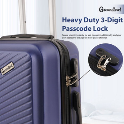 Infinity Hard Shell 3 Piece Luggage Set - Blue