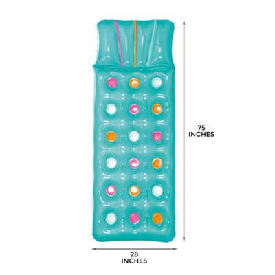 Inflatable Bestway Designer Lounger Lilo Float Air Bed Mat for Swimming ...