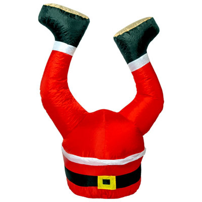 Buy Inflatable Christmas Buried Santa Novelty Xmas Decoration 1.2m ...