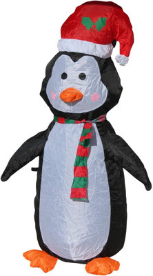 Inflatable Christmas Penguin With Low Voltage LED Lights 1.2M Tall ...