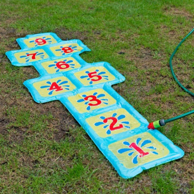 Inflatable Hopscotch Water Game - Garden Splash Mat