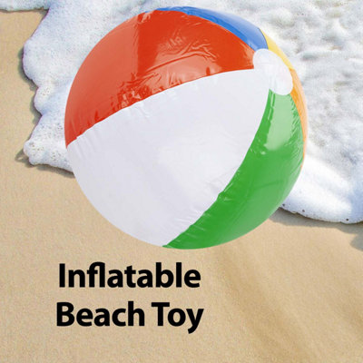 Inflatable Multi-Coloured Beach Ball 24 Inch - Wild 'n Wet