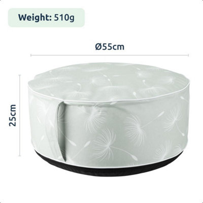 Inflatable Outdoor Garden Pouffe Light Green Dandelions