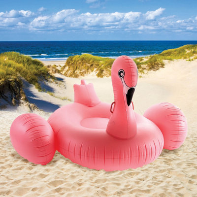 Inflatable Pool Float Flamingo Lounger, Large, Fun Beach Floaties | DIY ...