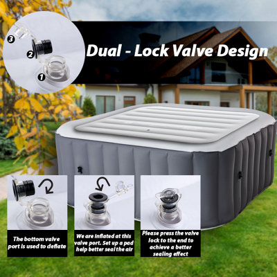 Inflatable Square Bladder Fits All 6 Person Square Hot Tubs Up to 145cm