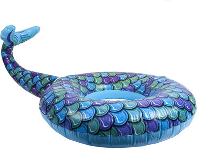 Inflatable Swim Ring Mermaid Tail Pool Lilo Novelty | DIY at B&Q