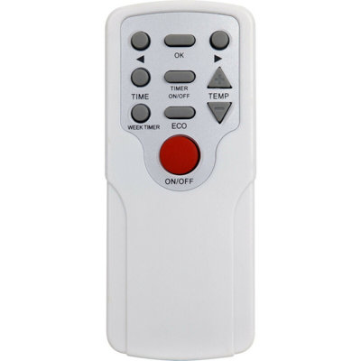 Infrared Halogen Heater - 1200 / 2400W - 7 Day Timer - Thermostat ...