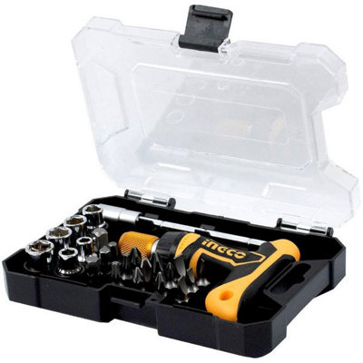 Ingco 24 piece t-handle wrench screwdriver set