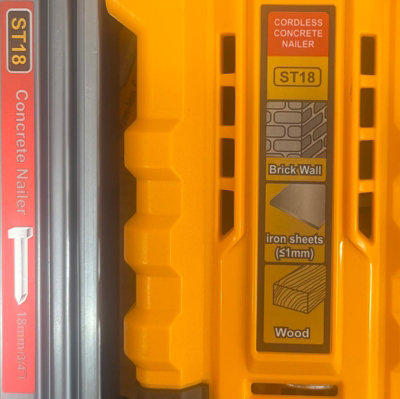 INGCO Brick Concrete Nailer 20V Cordless with 2.0Ah Battery & Charger ...