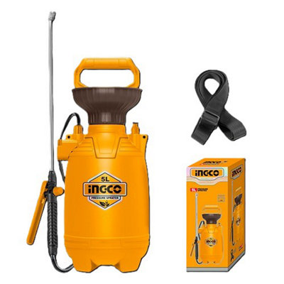 INGCO Pressure Sprayer 5L with Flexible Hose 2.5 Bar Pressure