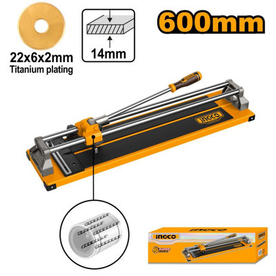 INGCO Steel Base Tile Cutter Cutting Length 600mm Cutting Thickness 14mm