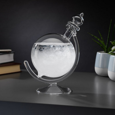 InGenious Glass Storm Globe Desk Accessory