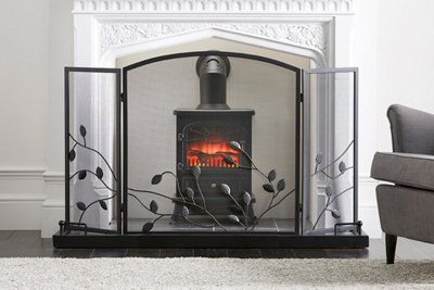 Inglenook Vintage Spark Stove Guard Firescreen Fireguard Nursery Safety ...