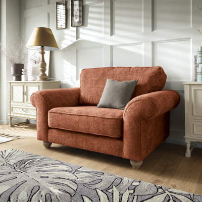 Orange cuddle chair store