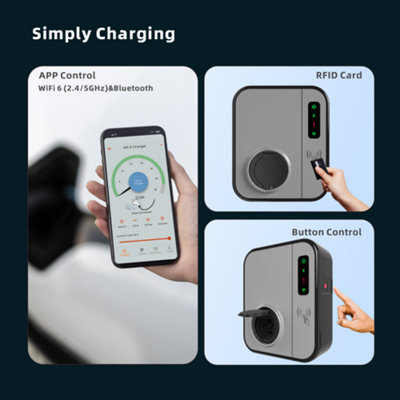 Injet Eco Smart EV Charger For Home - Untethered 7.4kW EV Charger ...