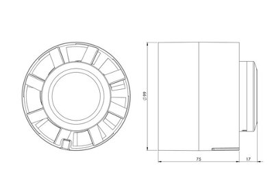 Inline Extractor Fan 100mm / 4" with Timer Duct Hose Pipe