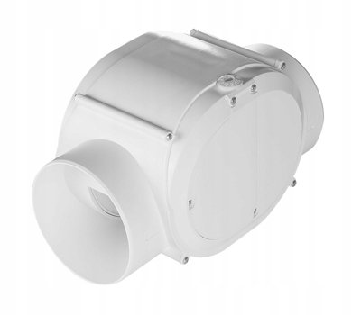 Inline Extractor Fan VTR 100mm with Turbine / Perpendicular
