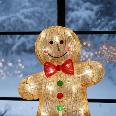 Inlit Ice Light Up Gingerbread Boy